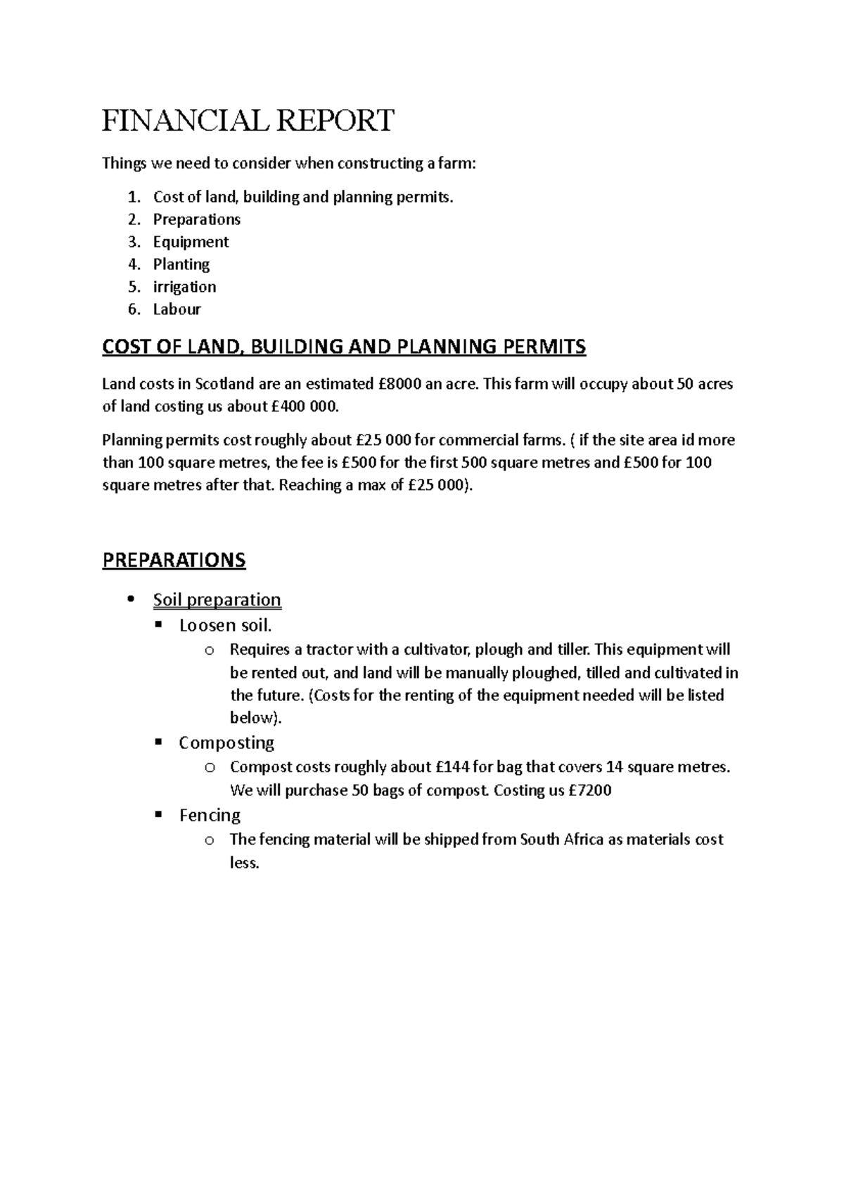 Financial Report - FINANCIAL REPORT Things we need to consider when ...