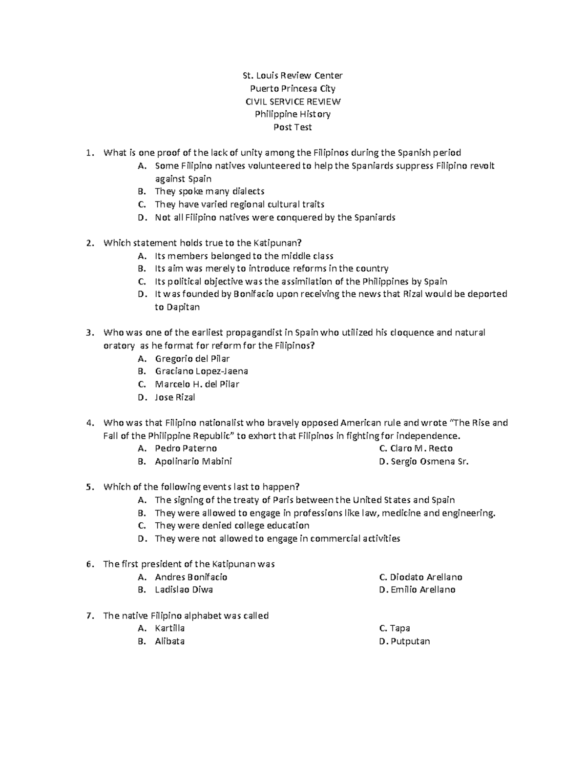 353287950 Civil Service Review docx - St. Louis Review Center Puerto ...