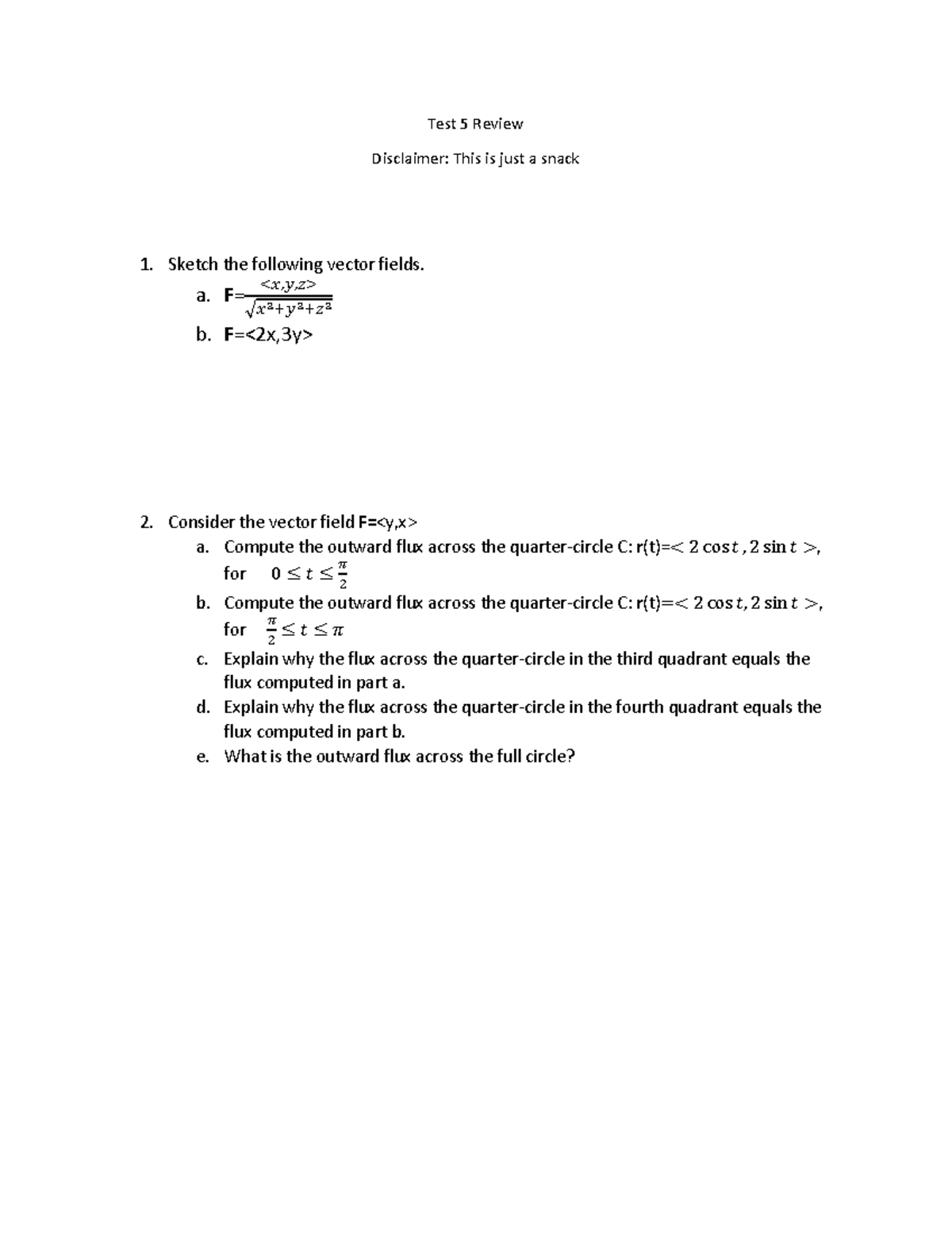 Test 5 Review - Practice Test for Test 5 - Test 5 Review Disclaimer ...