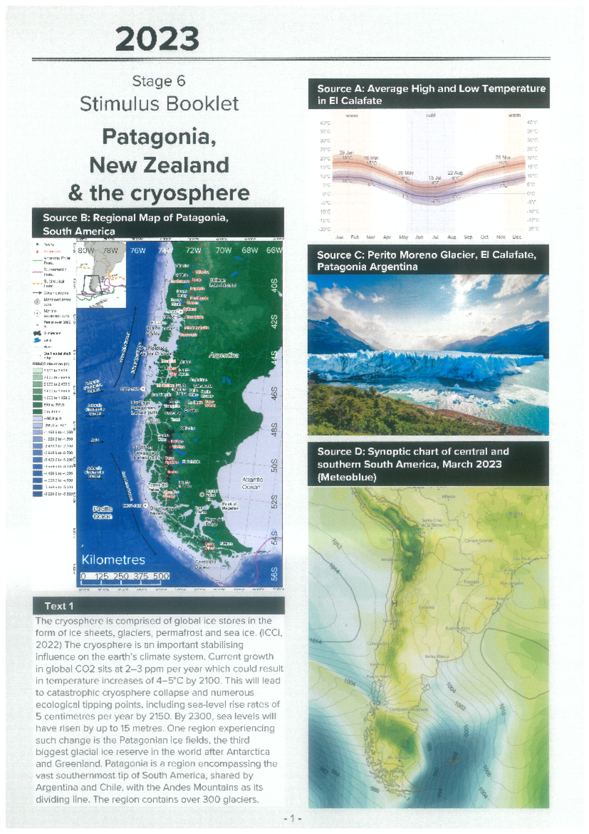 2023 Trial HSC Geography Stimulus Booklet (A4) - I 2023 Stage 6 ...