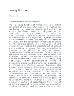 Chapter 7 - Supervision Learning Objectives - Learning Objectives ...