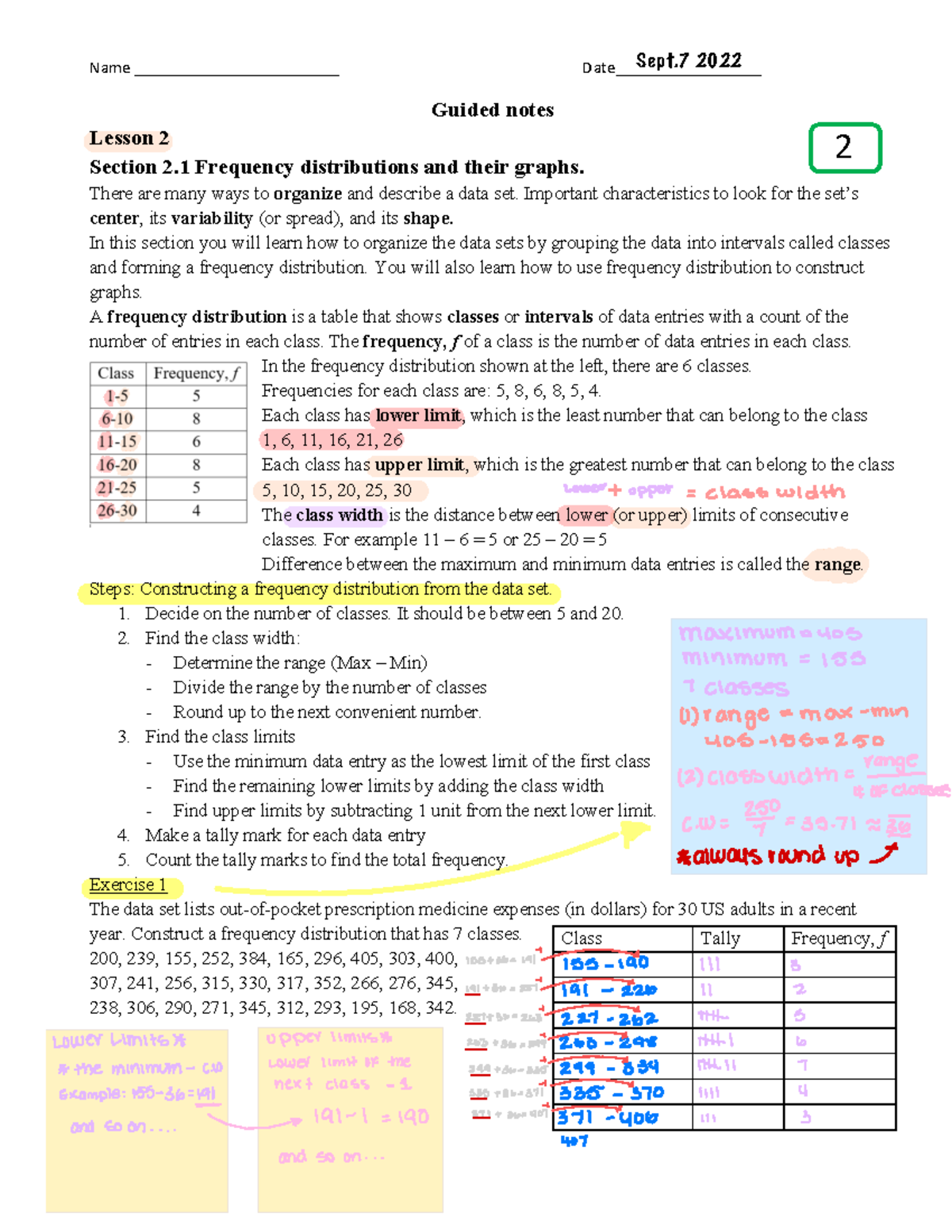 Lesson -2 - Name ________________________ Date_________________ Guided ...