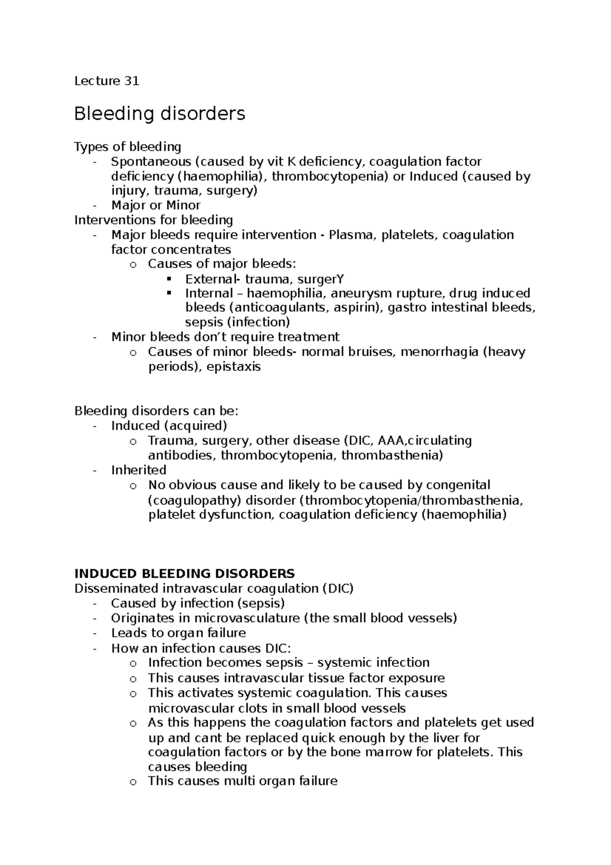 Lecture 31 - MEDI1220 - Leeds - Studocu