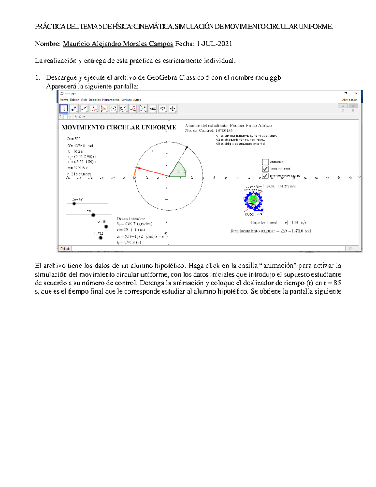 Practica T5 FIS 2021 - Modifique el cuadro de texto donde aparece el ...
