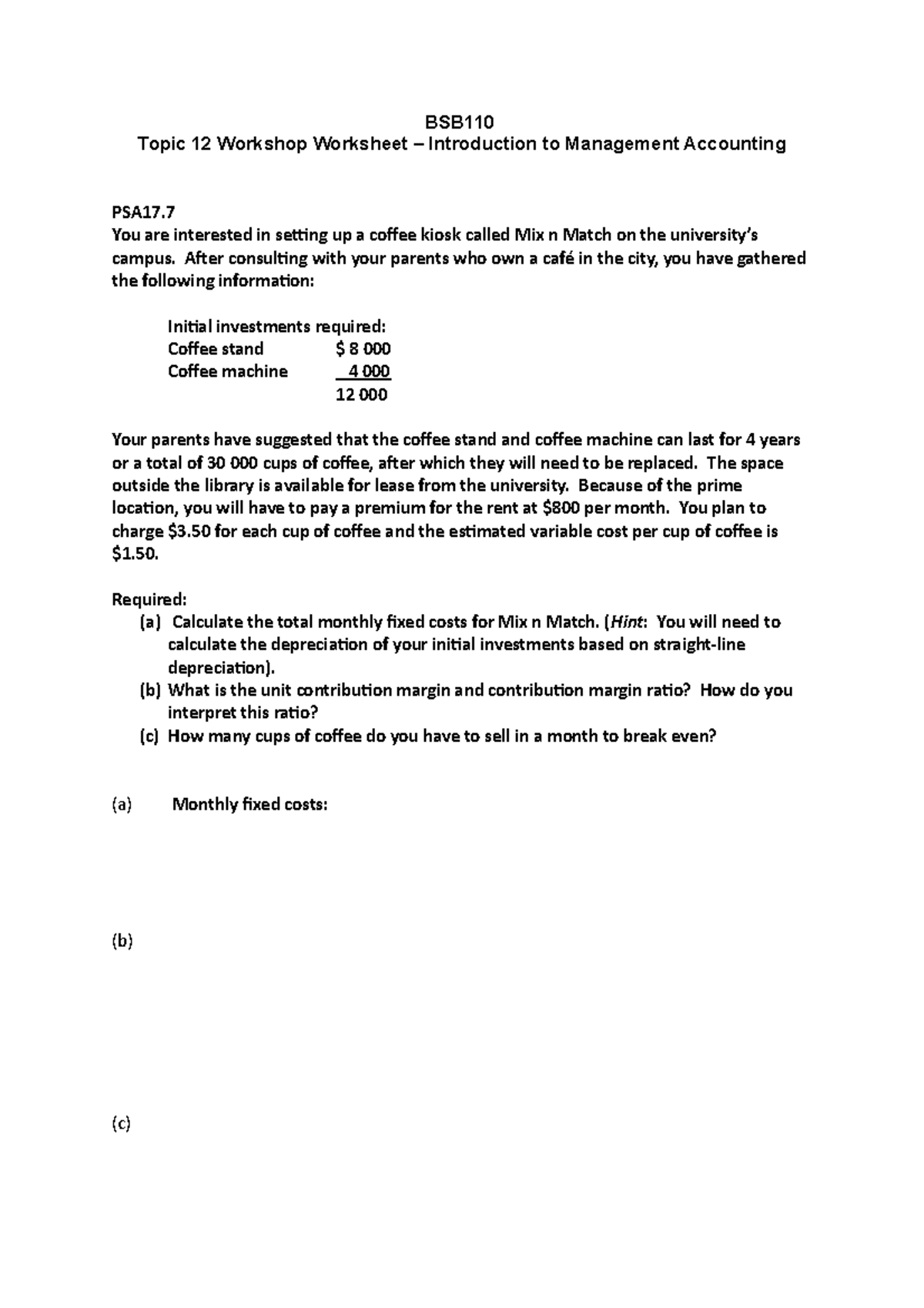 Topic 12 - Workshop Worksheet information that will be informative to ...