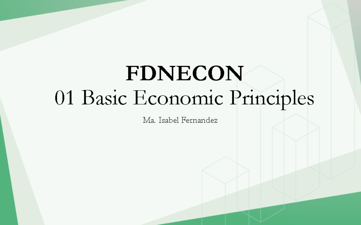 Combinepdf - notes - FDNECON 01 Basic Economic Principles Ma. Isabel ...