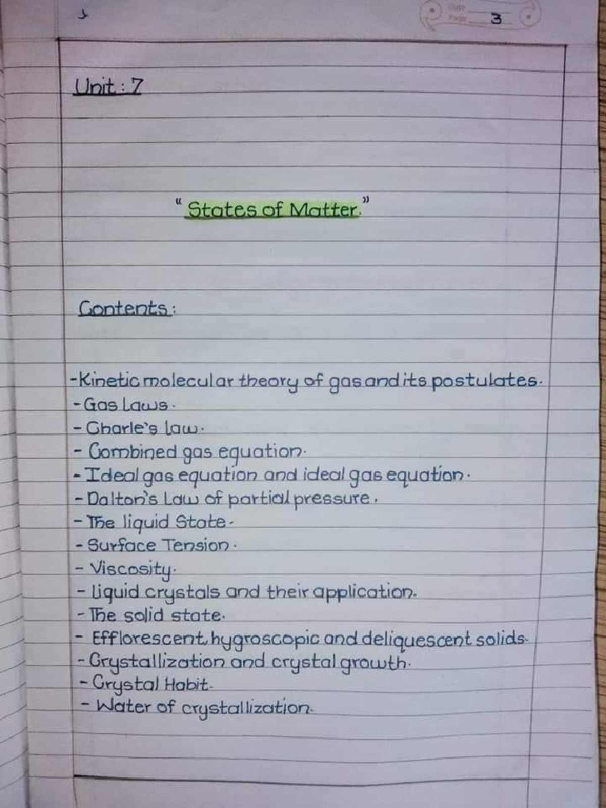 Jpg2pdf - States of matter. Lecture notes practice materials coursework ...