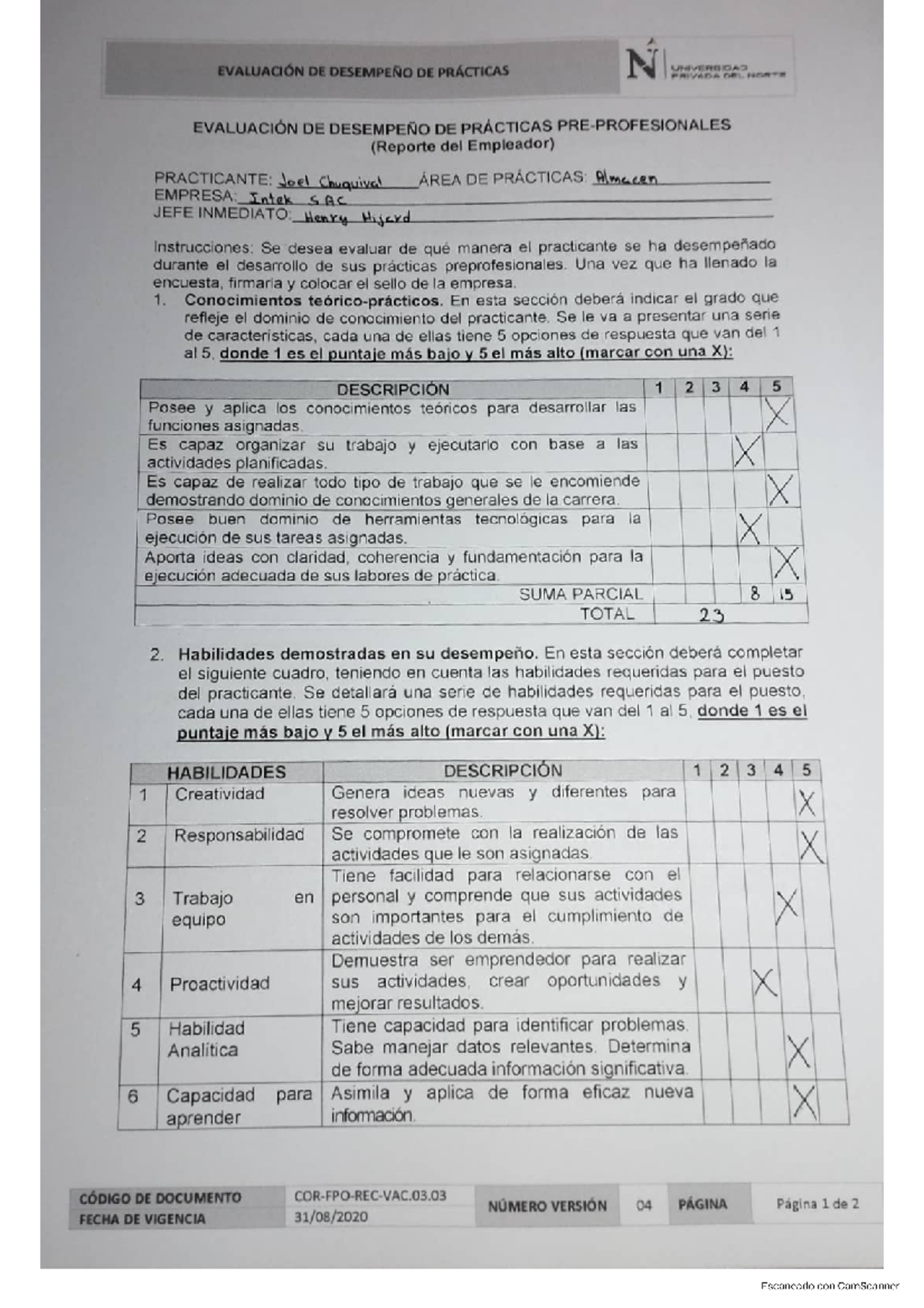 EFA PPP Chuquivalalemanjoel - practicas pre profesionales - Studocu