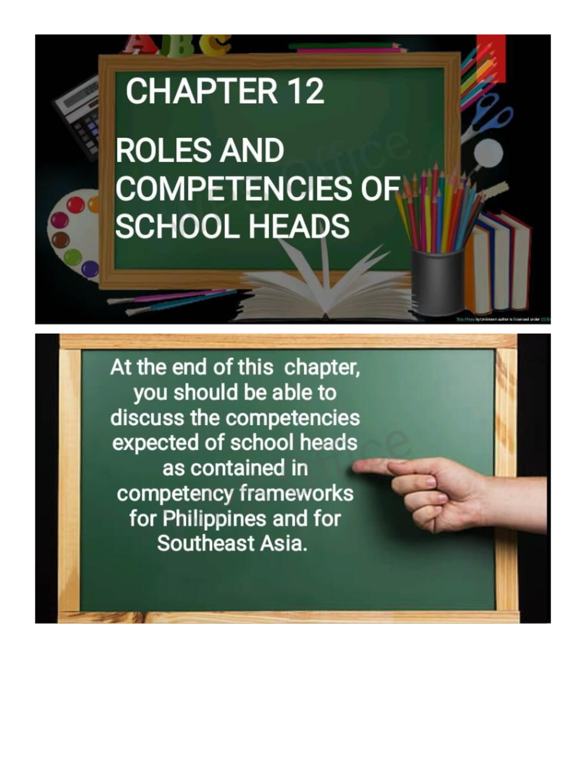 Roles and compentence of school head - Education - Studocu