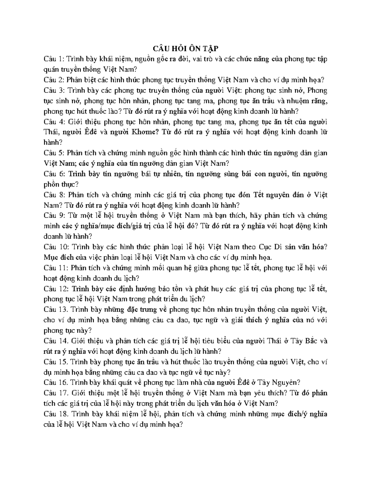 CA U-HO I-O N-TA P.pdf; filename= UTF-8''CÂU-HỎI-ÔN-TẬP - CÂU HỎI ÔN TẬP Câu 1: Trình bày khái ...