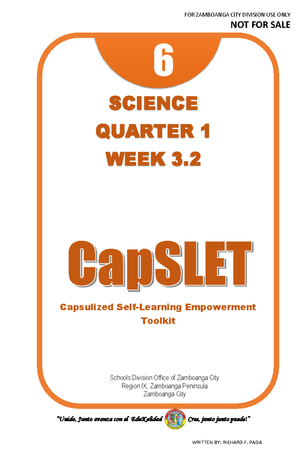 E.G6.Q1 - english grade 6 quarter i - SCIENCE QUARTER 1 WEEK 3.