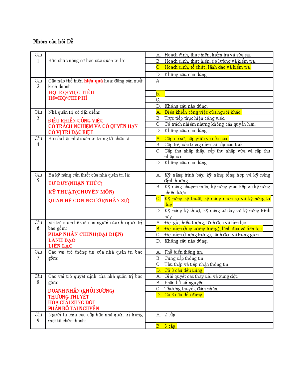 QTH TN DQTH TN Kho - Bai tap quan tri hoc rat ngon bo re moi cac ban vao coi QTH_TN_Kho (Bài tập ...