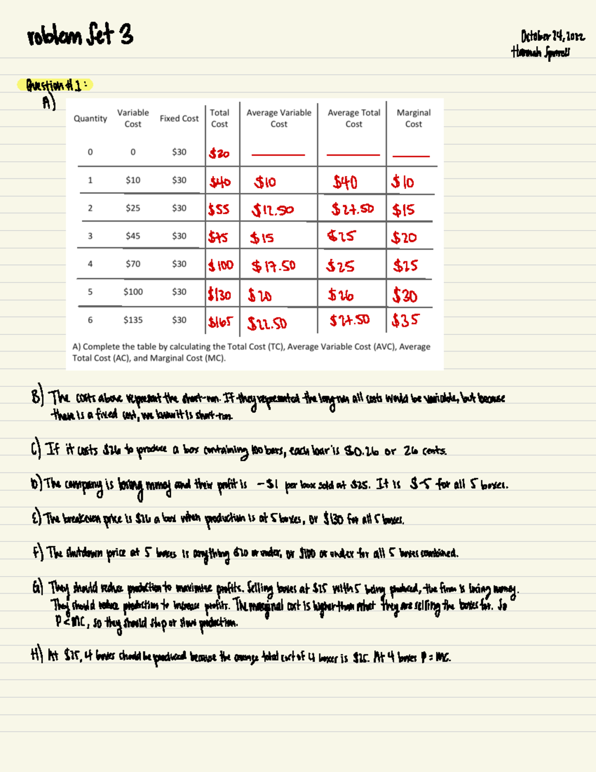 PS3 Answers - Answer key to homework 3 - Problem Set 3 October 14, 1022 ...