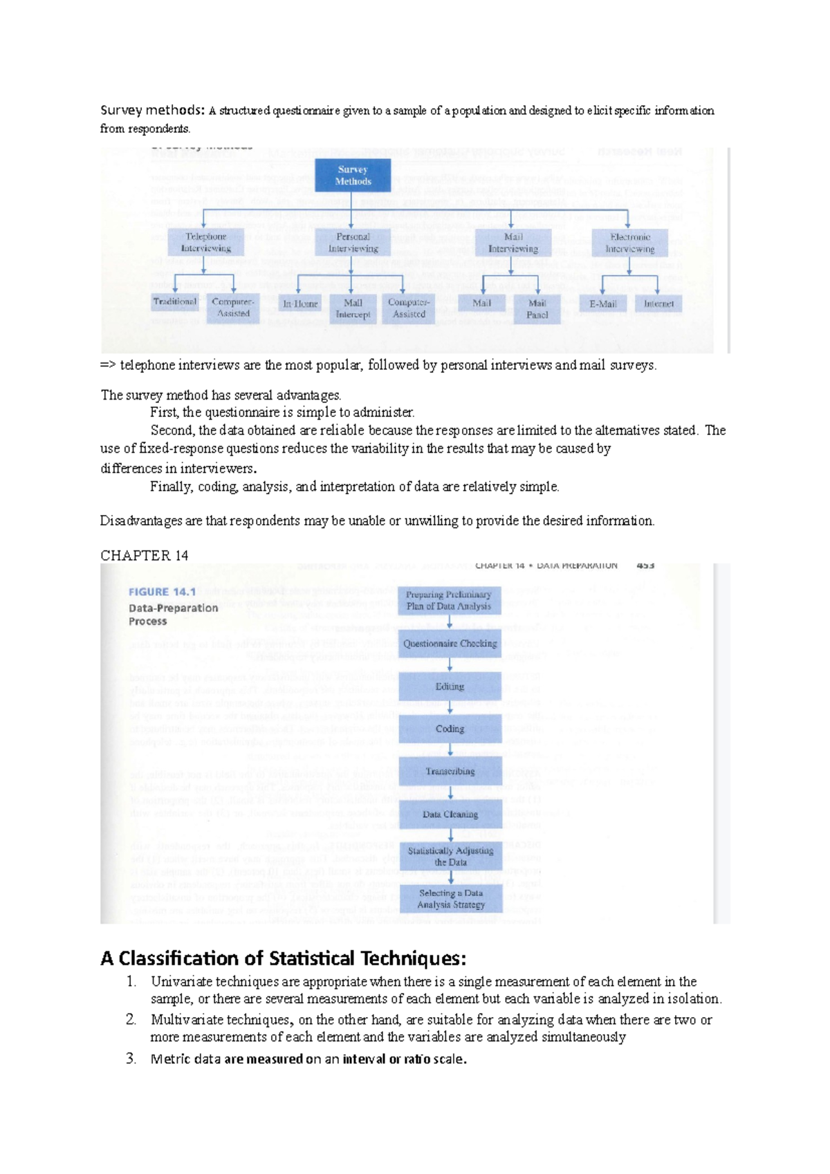 SMA - 1 - ABC - Survey methods: A structured questionnaire given to a ...