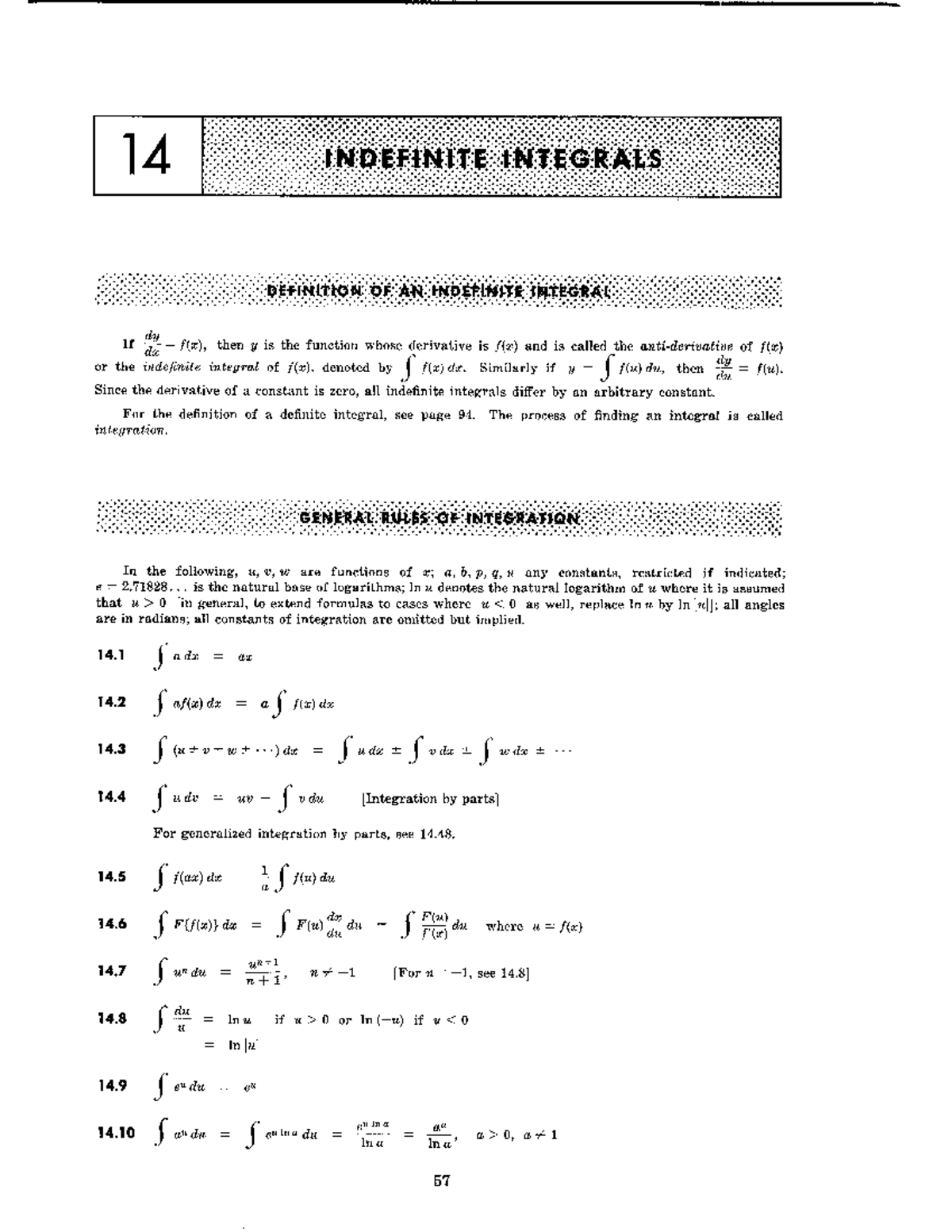 Integrales - Fórmulas - Calculo vectorial - Studocu