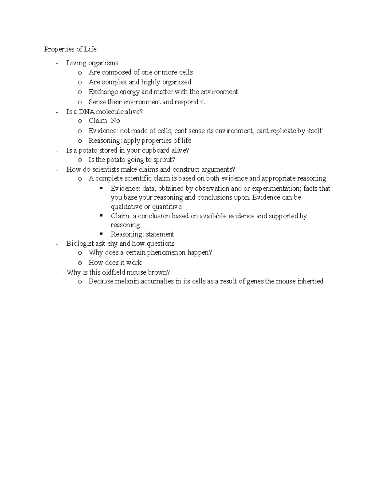 Properties of Life - Properties of Life Living organisms o Are composed ...