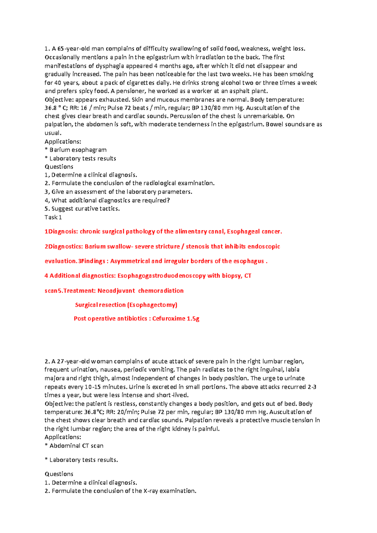 Suegry - Lecture notes on surgery - A 65-year-old man complains of ...