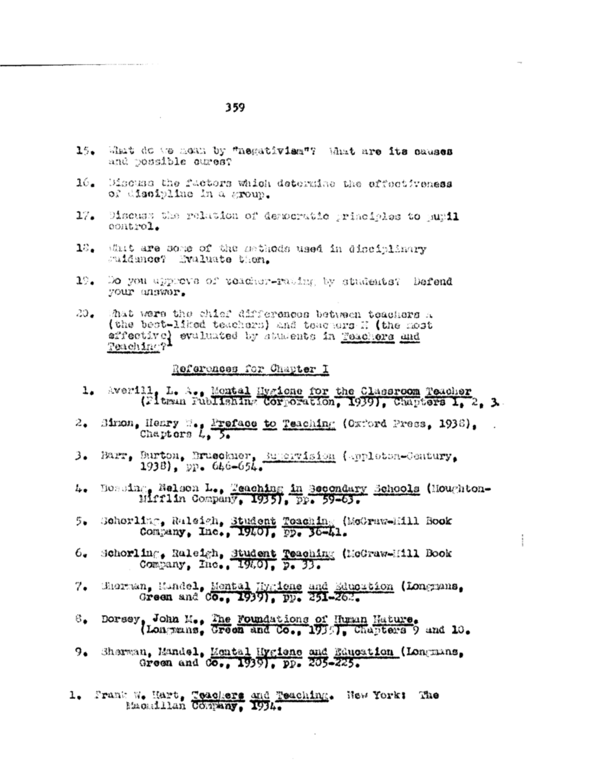 Your first year of teaching secretarial subjects 139 - 359 15* What tic ...