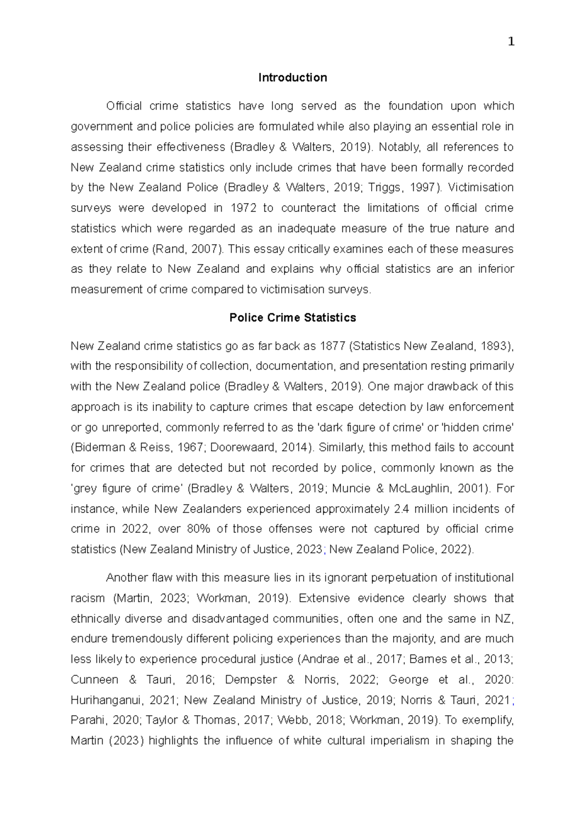 CRIM580 Written Assignment 1 - Grade A - Introduction Official crime ...