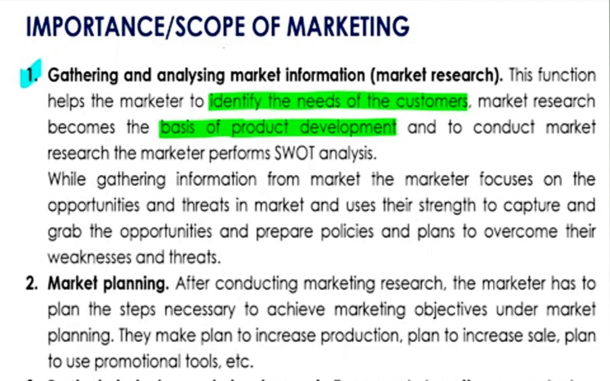 Principles of marketing notes scope of marketing - b.com programe - Studocu