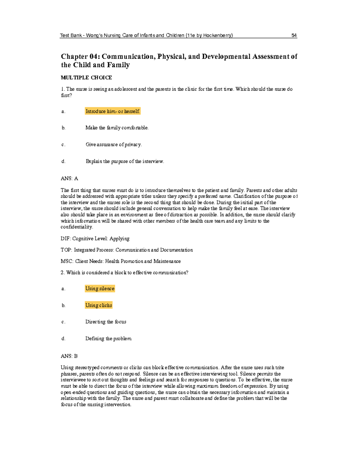 4 - notes - Chapter 04 : Communication, Physical, and Developmental ...