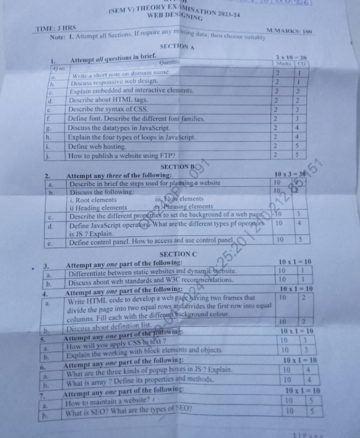 Web designing previous year - Btech cse 3rd year daa - Studocu