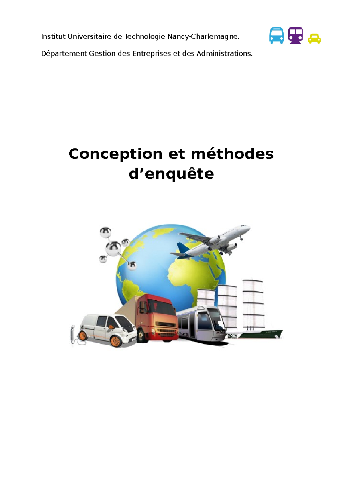 dossier de conception méthode d'enquêtes - Institut Universitaire de ...