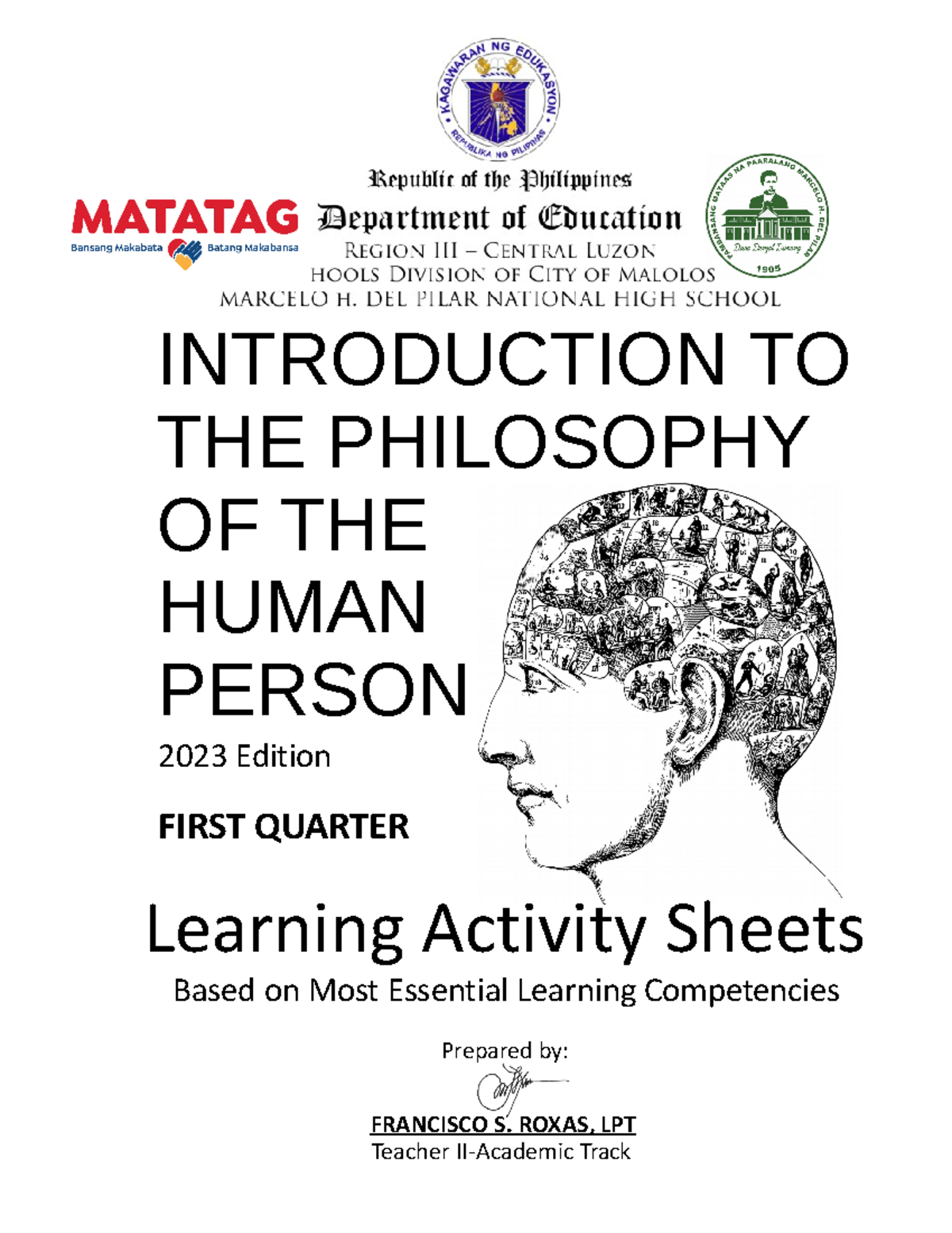 Q1 Philo Activity Sheets 2023-24 - INTRODUCTION TO THE PHILOSOPHY OF ...