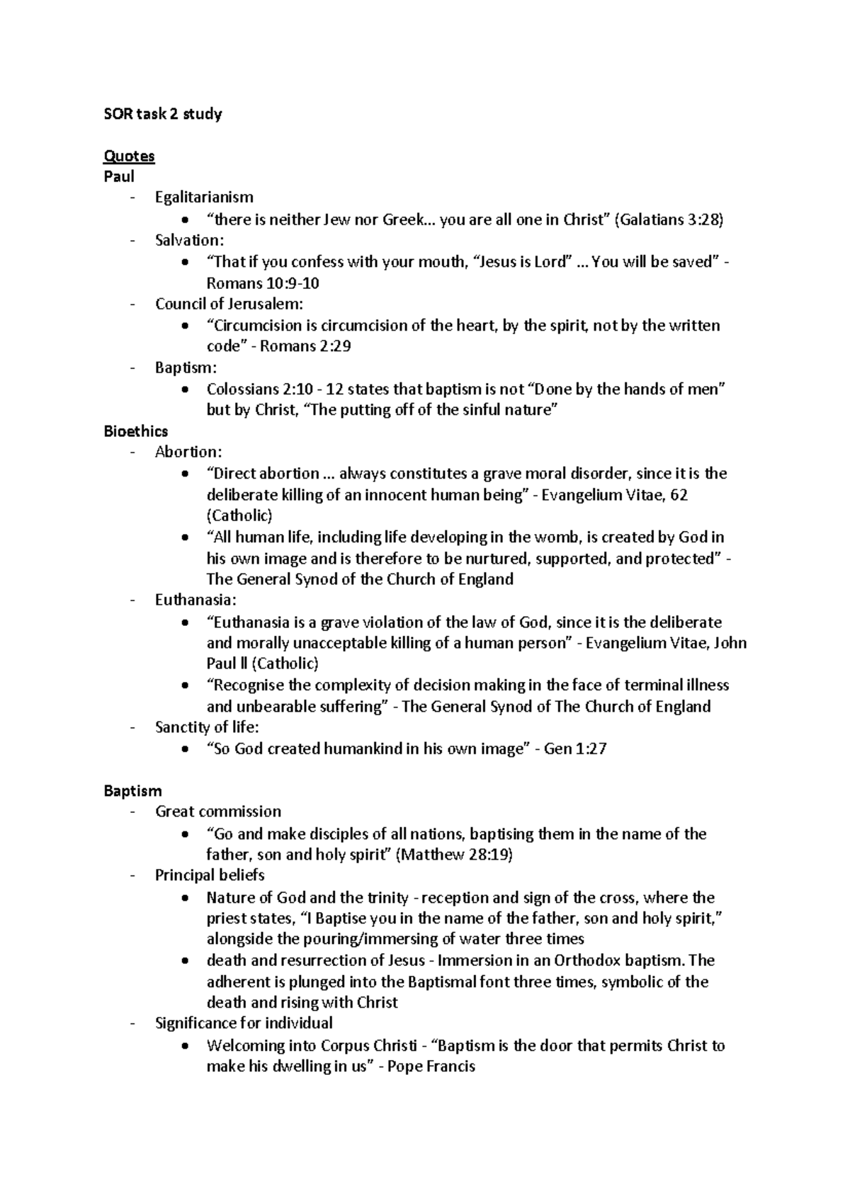 SOR trials quotes - sor - SOR task 2 study Quotes Paul - Egalitarianism ...