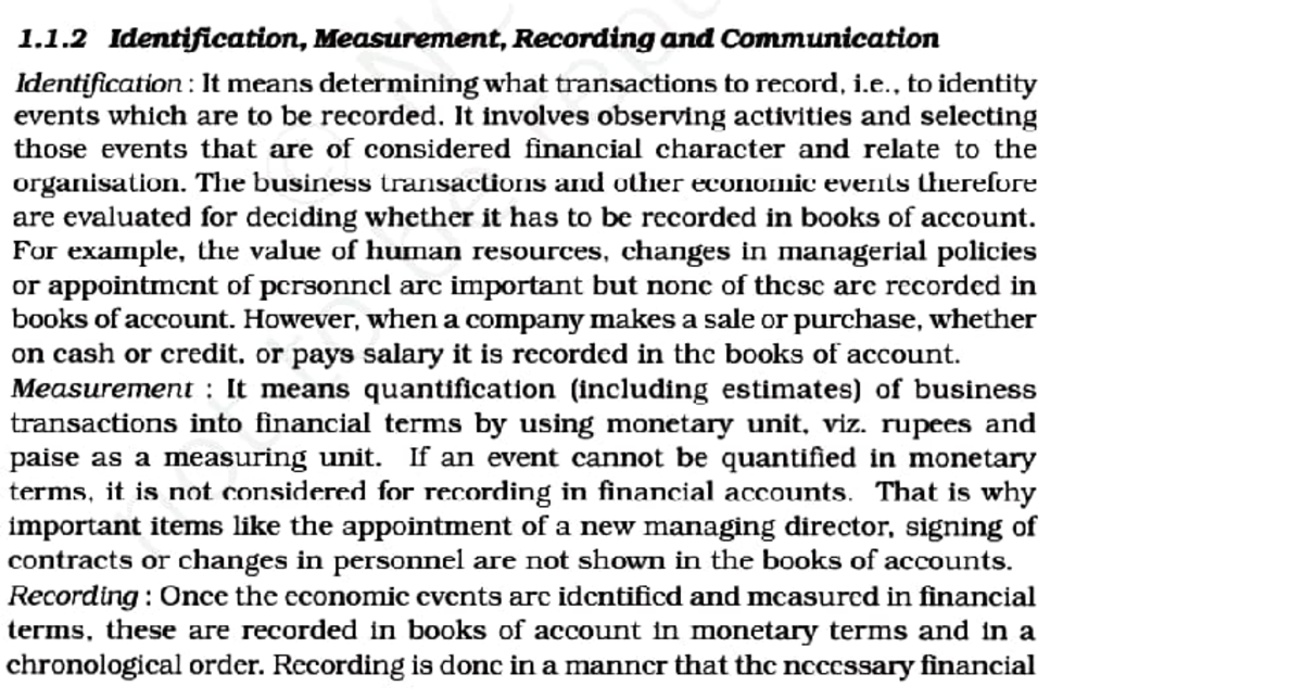 Identification - Financial Accounting - 1.1 Identification, Measurement ...