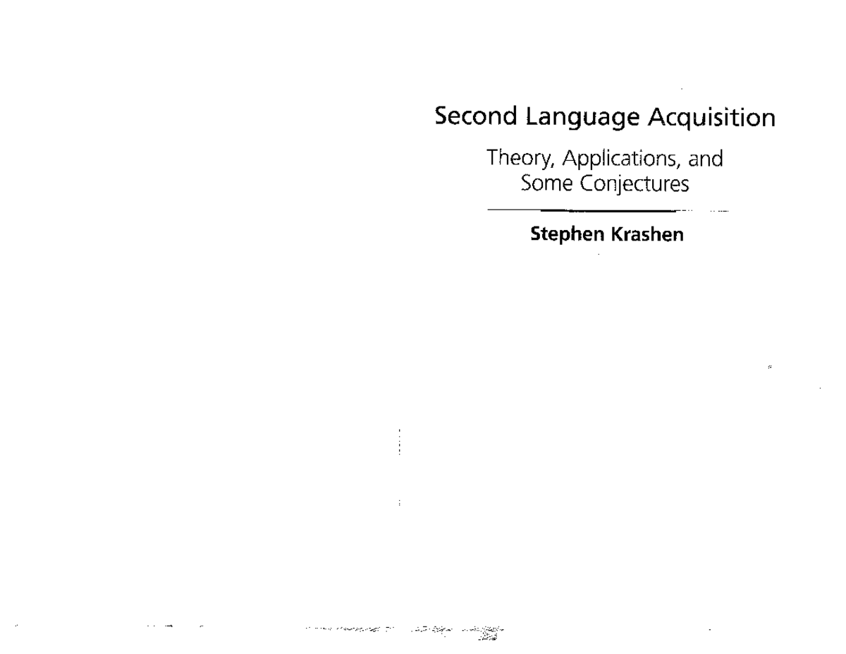 SLA-krashen 074104 - Article - Second Language Acquisition Theory ...