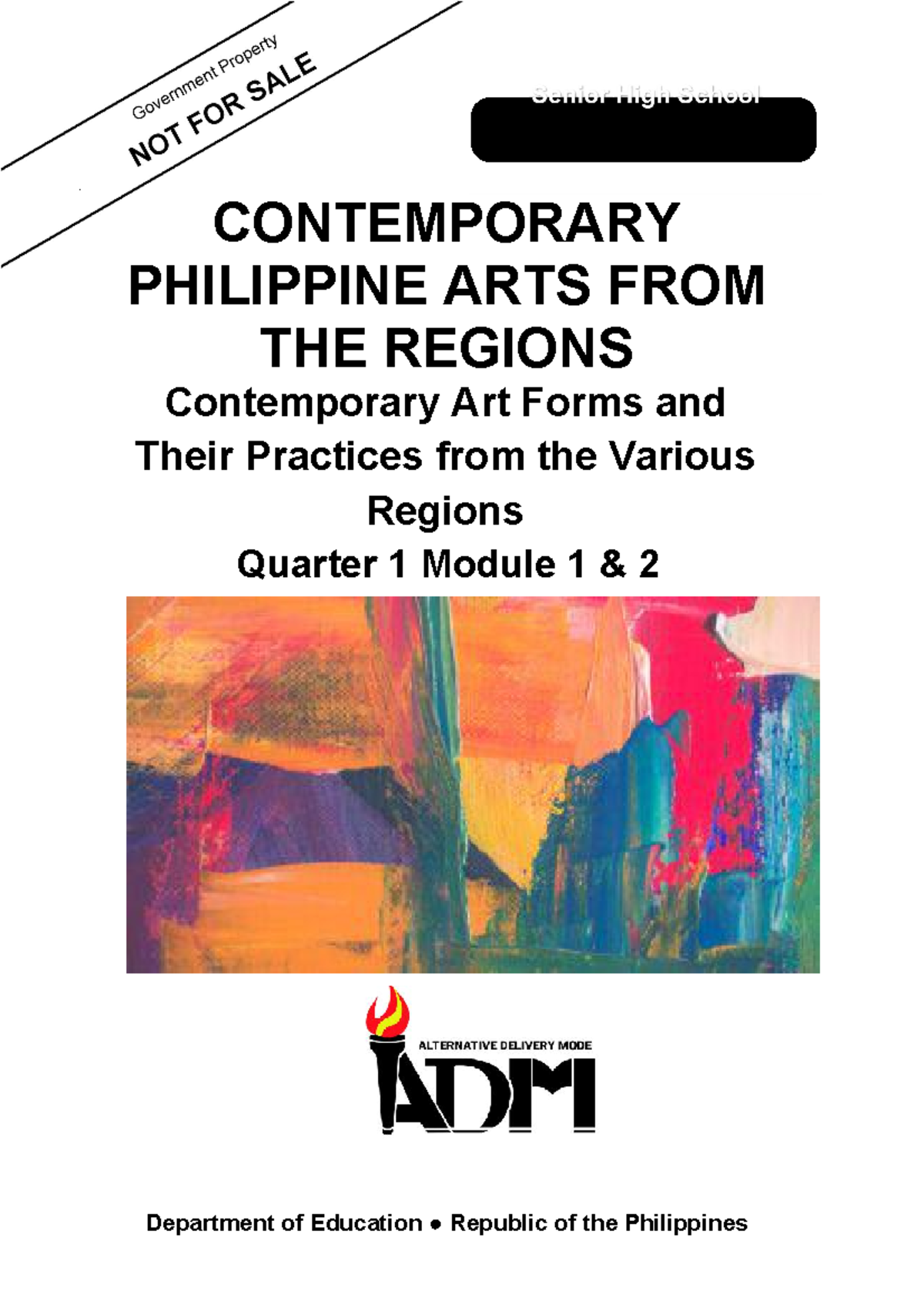 Contemporary Arts 12 Q1 Mod1 Contemporary Arts Forms Ver3 NOT 