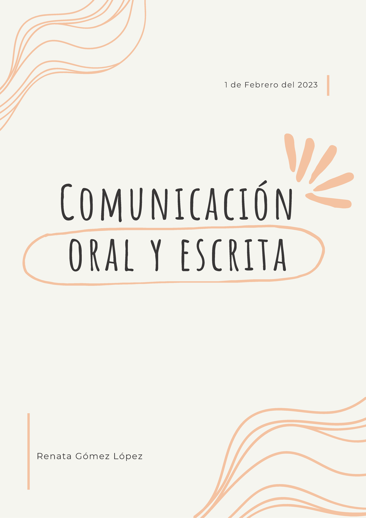 Comunicación oral y escrita - Comunicación oral y escrita ####### 1 de ...