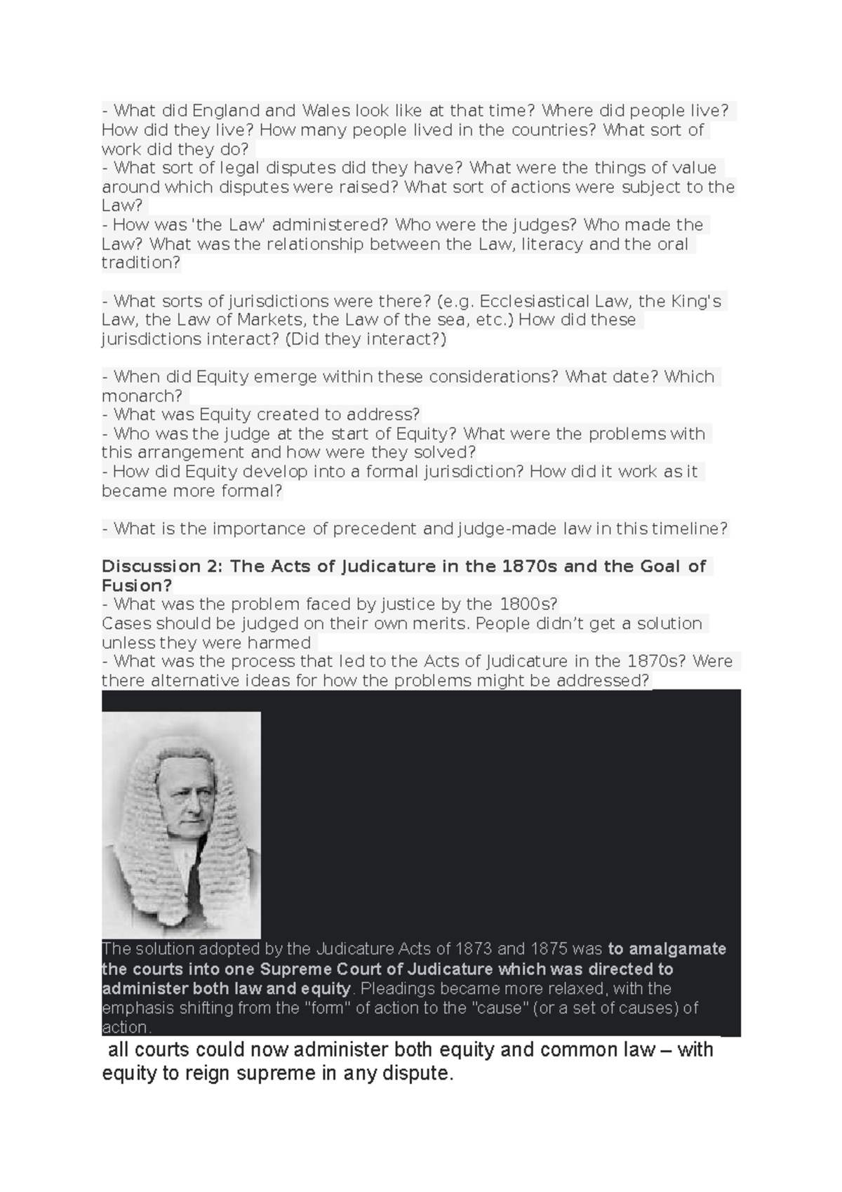 What did England and Wales look like at that time - Ecclesiastical Law ...