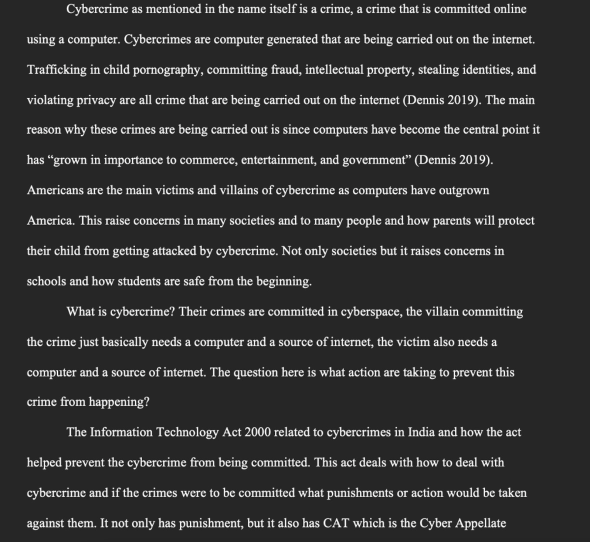 Cyber Crime Explained - CRIJ110 - Studocu