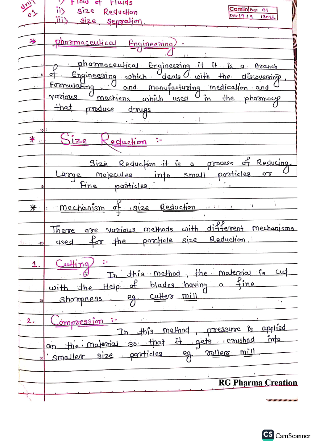 Pharmaceutical engineering Unit. 1 - Pharmacy - Studocu