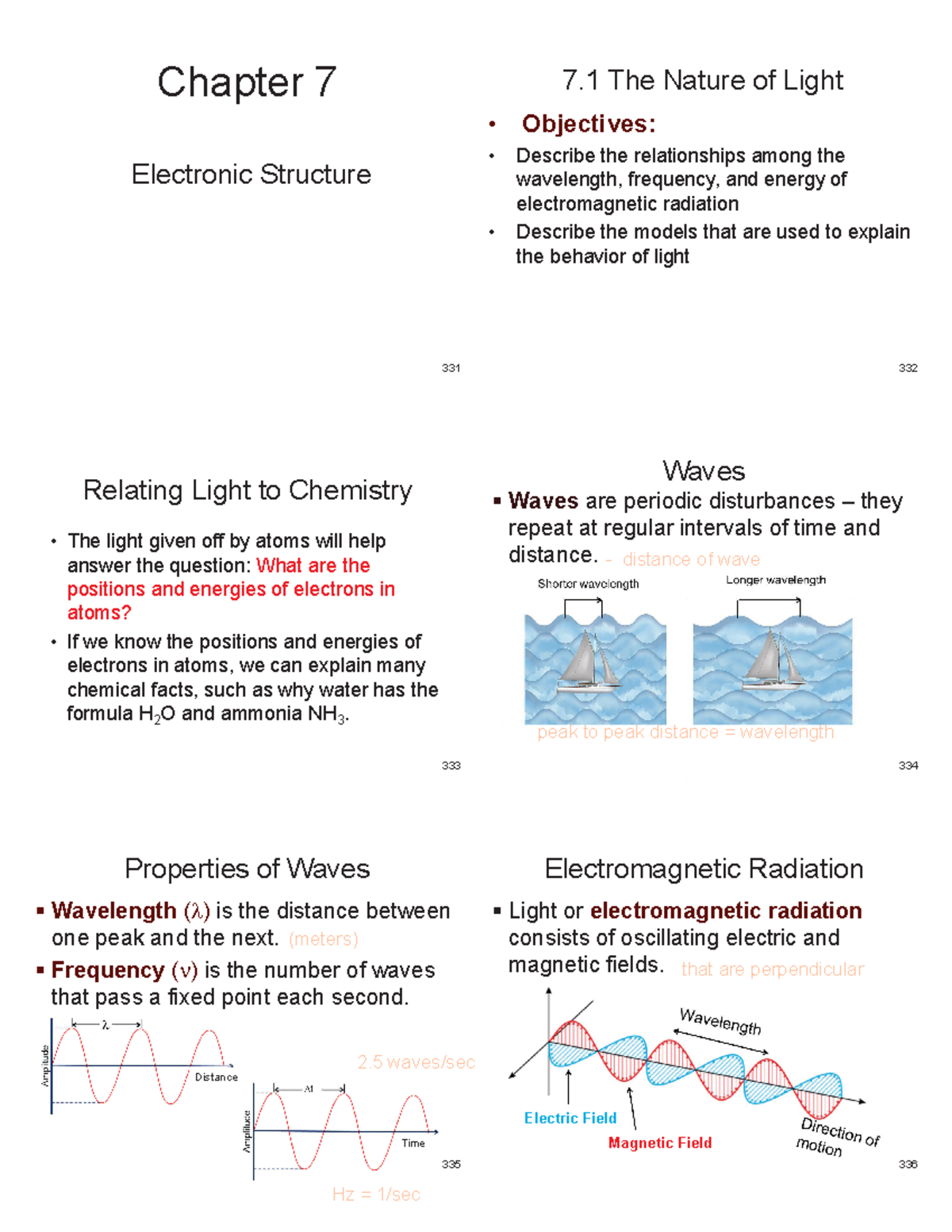 Chem Level 2 - Lesson 7 - Chapter 7 Electronic Structure 331 7 The ...