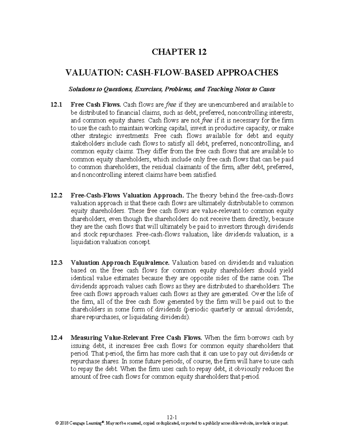 Chapter+12 - econometrics - CHAPTER 12 VALUATION: APPROACHES Solutions ...