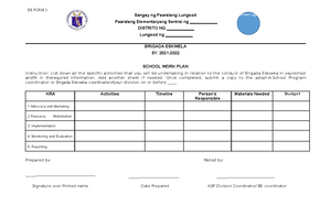 BE Form 3 Resource Mobilization FORM - BE Form 03 Republic of the ...