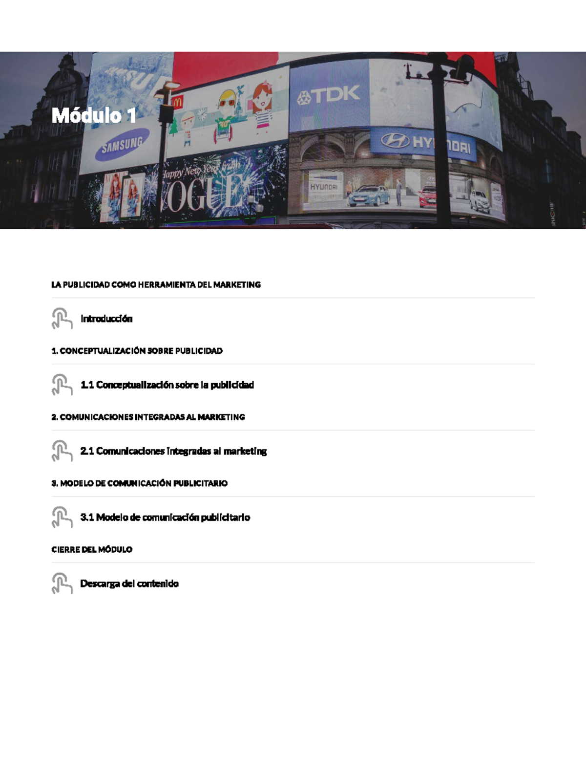 MOD 1 - modulo 1 - Introducción a la Publicidad - Studocu