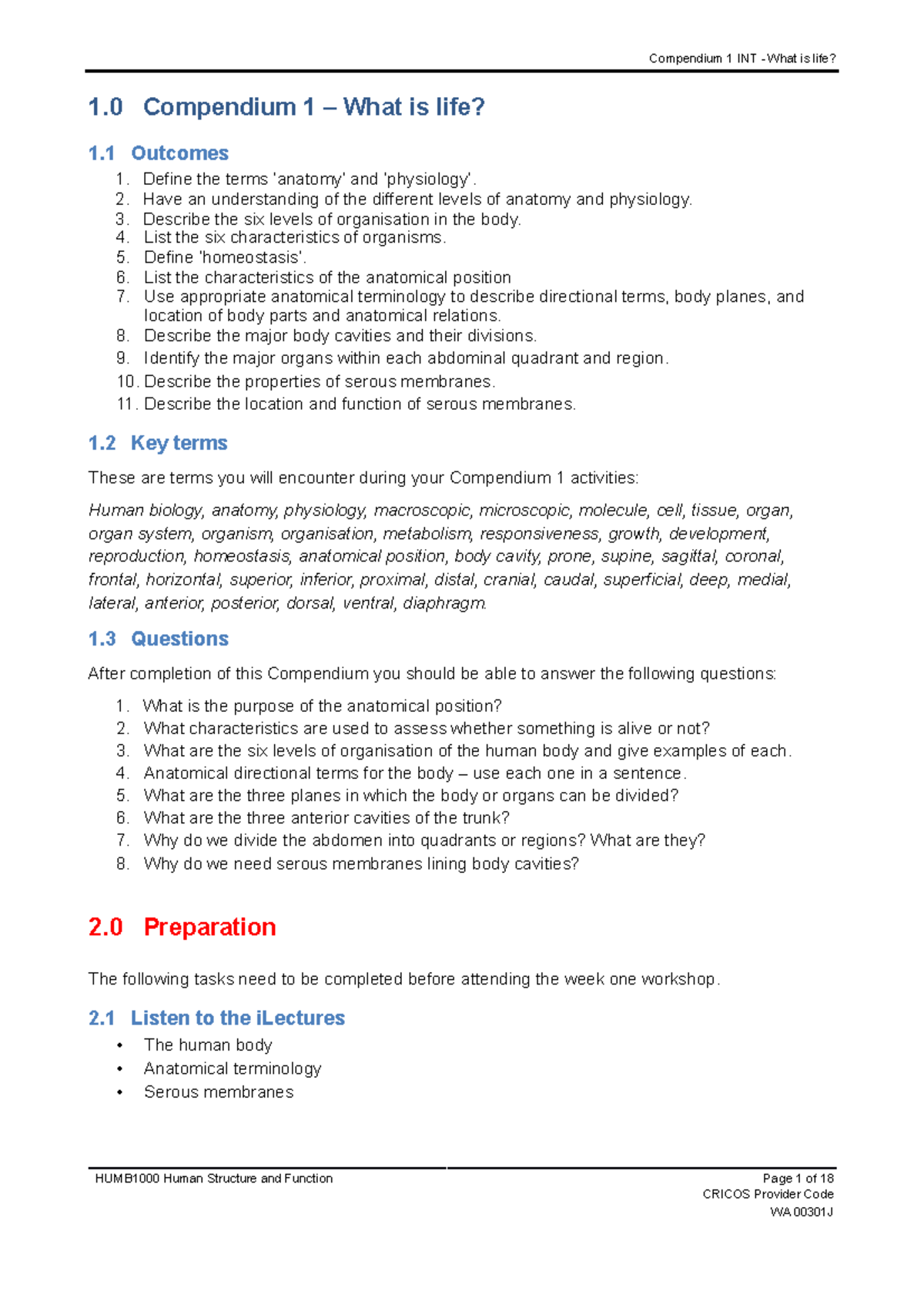 HSF C1 INT - What is life (2019 ) Student - 1 Compendium 1 – What is ...