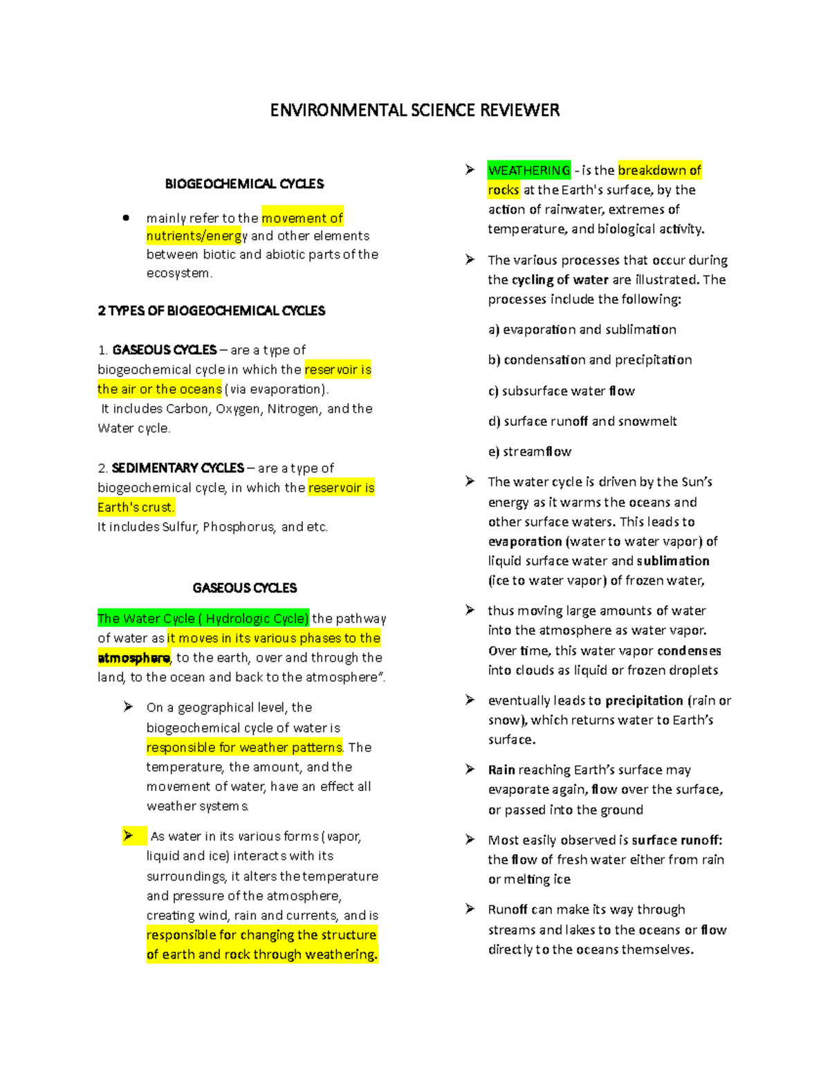 Environmental Science Reviewer Week5 ENVIRONMENTAL SCIENCE environmental-science-reviewer-week5-environmental-science