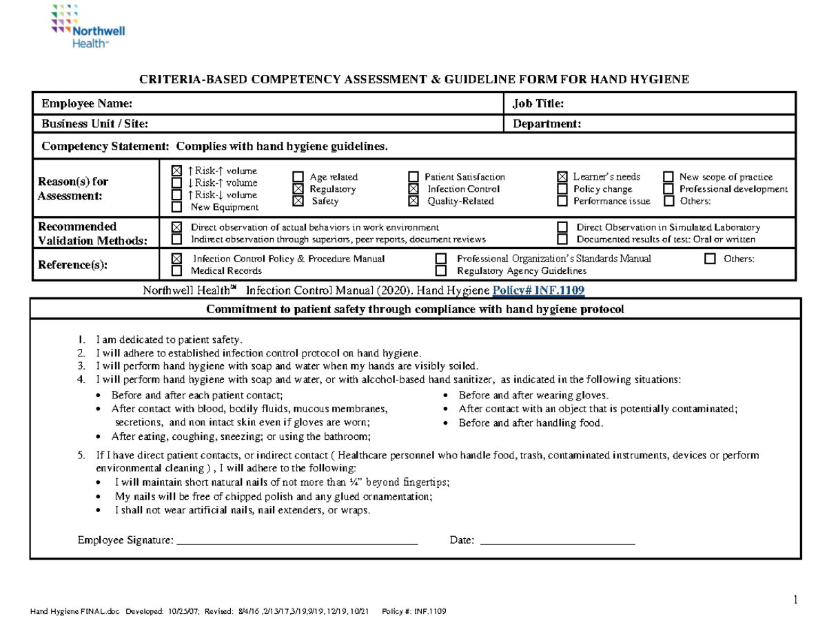 All Competencies - Hand Hygiene, Wheelchair, Connect, & LAST - 1 Hand ...