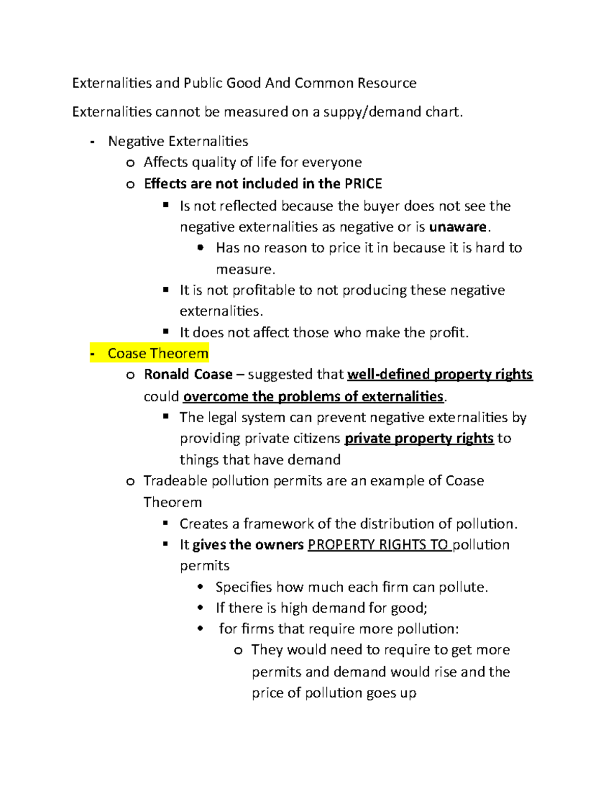 11042021 - Professor Toche Econ 201 Notes - Externalities and Public ...