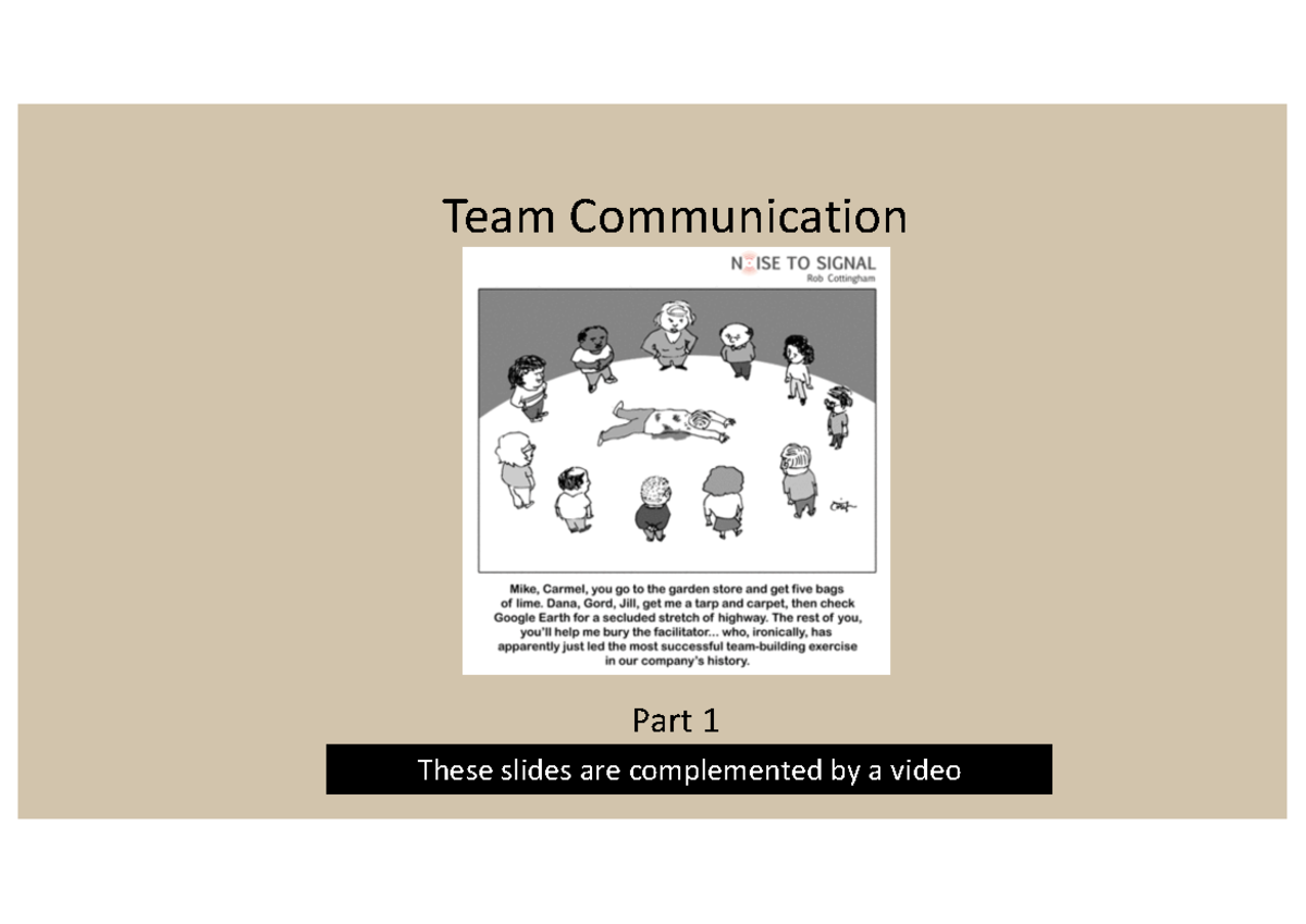5. Team communication Session 1 this is good for revision - Team ...