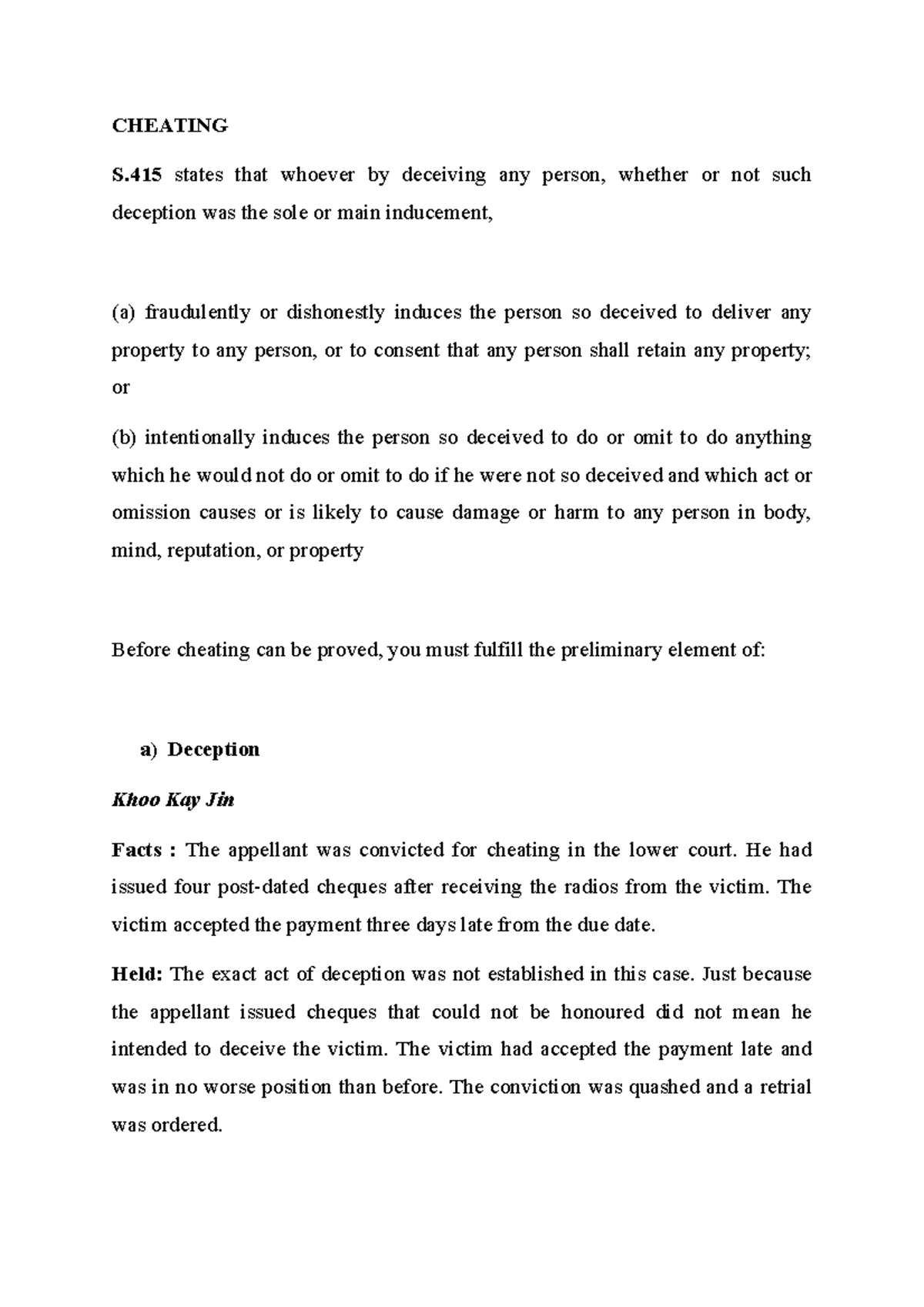 Cheating vs Forgery - THIS IS TUTO QUESTION FOR LAND LAW UNDER CRMINAL LAW iI - CHEATING S ...