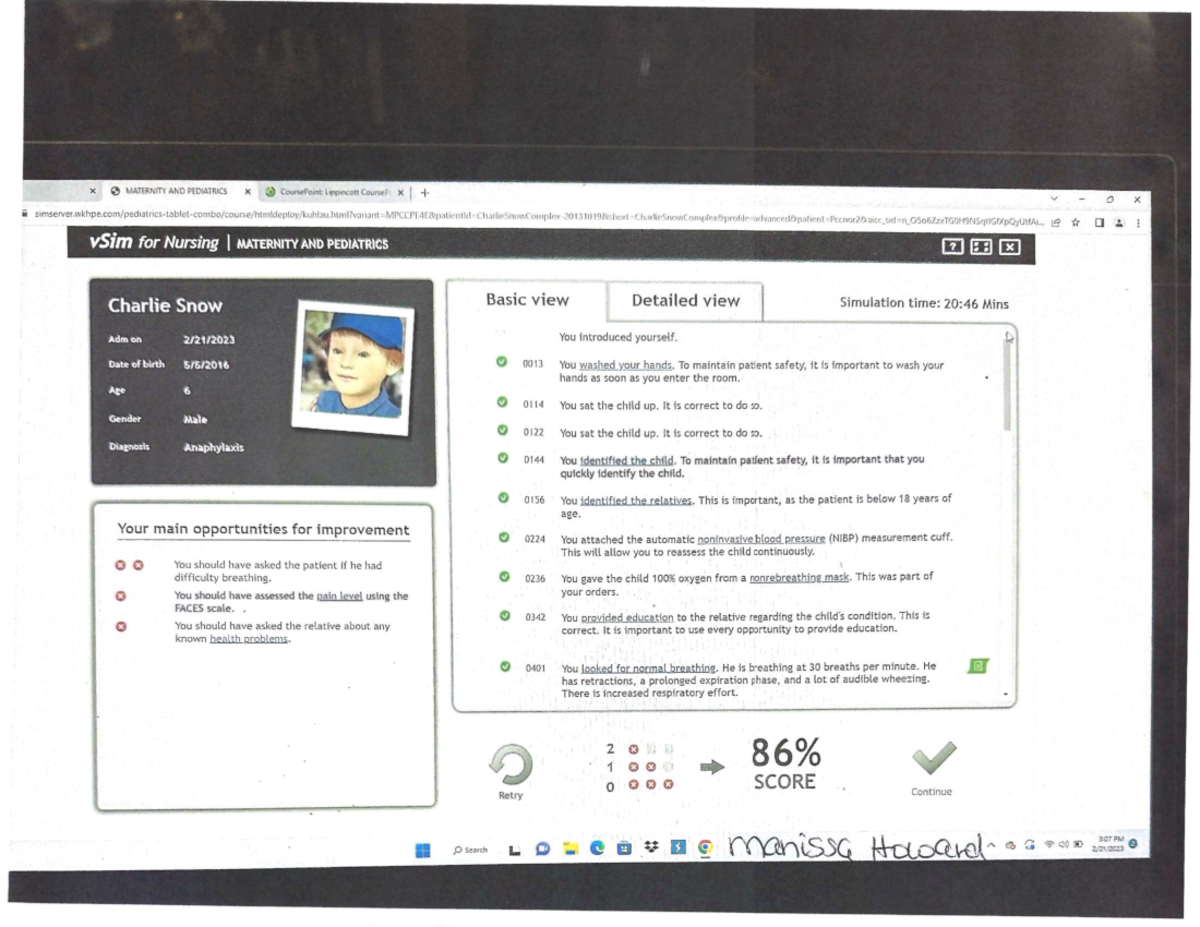 Charlie Snow v sim 5 - NURB 3220 - Studocu
