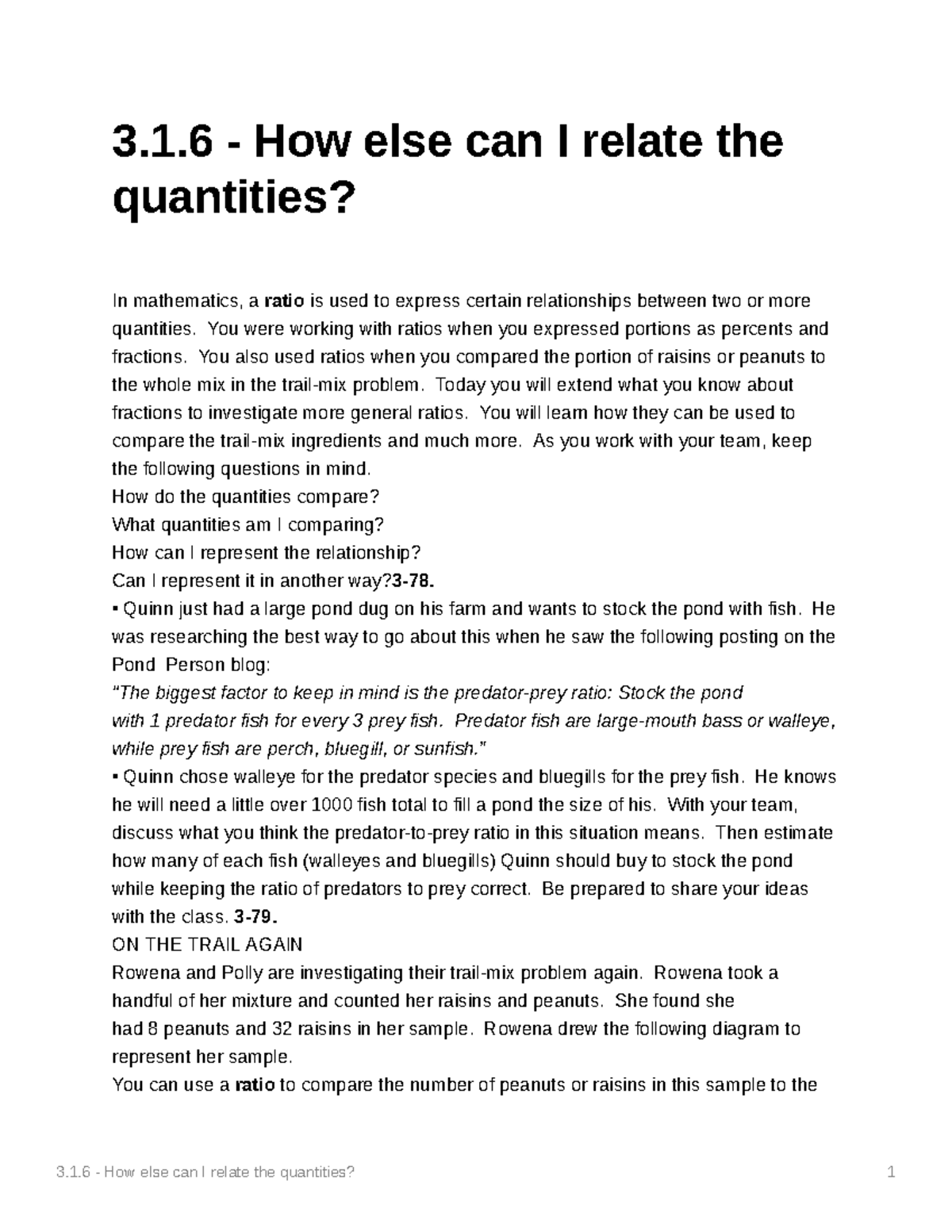 3 - this math is about ratios - 3 - How else can I relate the ...