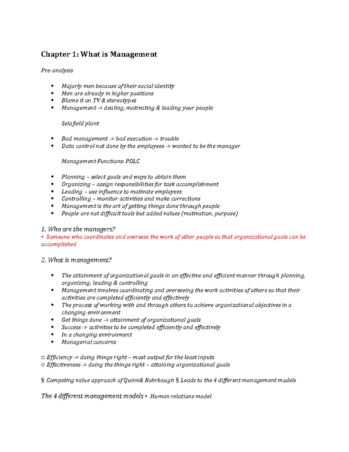 Management summary full 2020 2021. easy pass - Chapter 1: What is ...