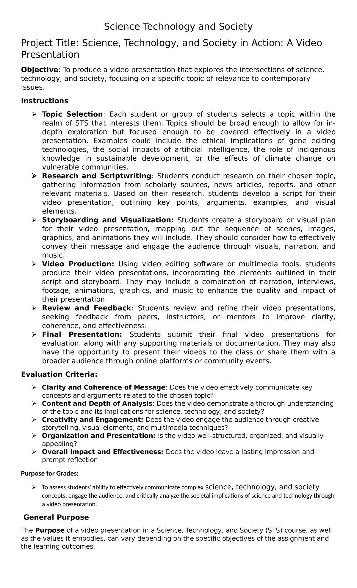 General Biology 1 is a core subject typically taken in grade 11 ...